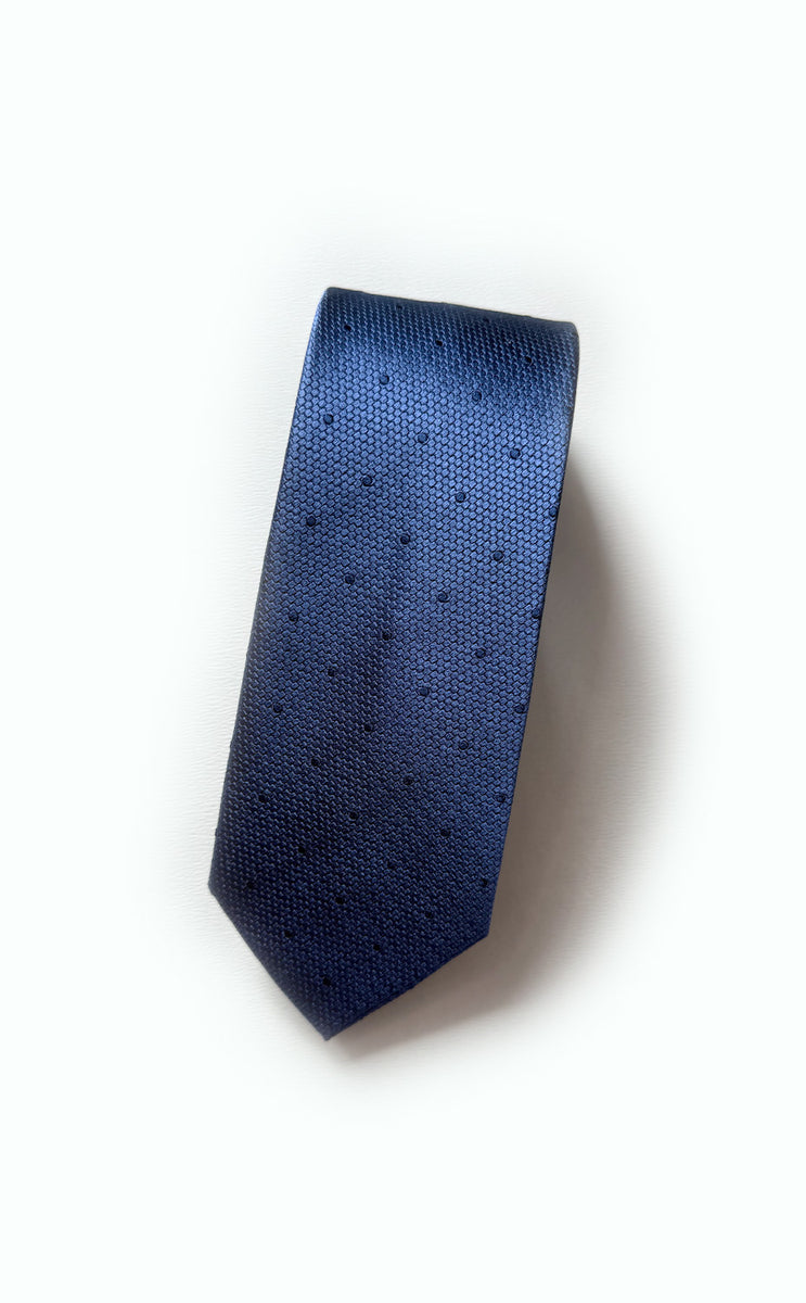 Royal Dot Tie | 100% Silk | The Yarn Story