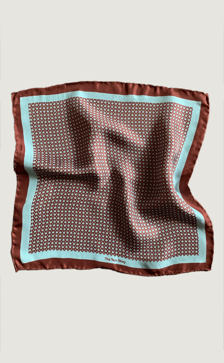 Chestnut Crown | Pocket Square | 100% Silk – The Yarn Story